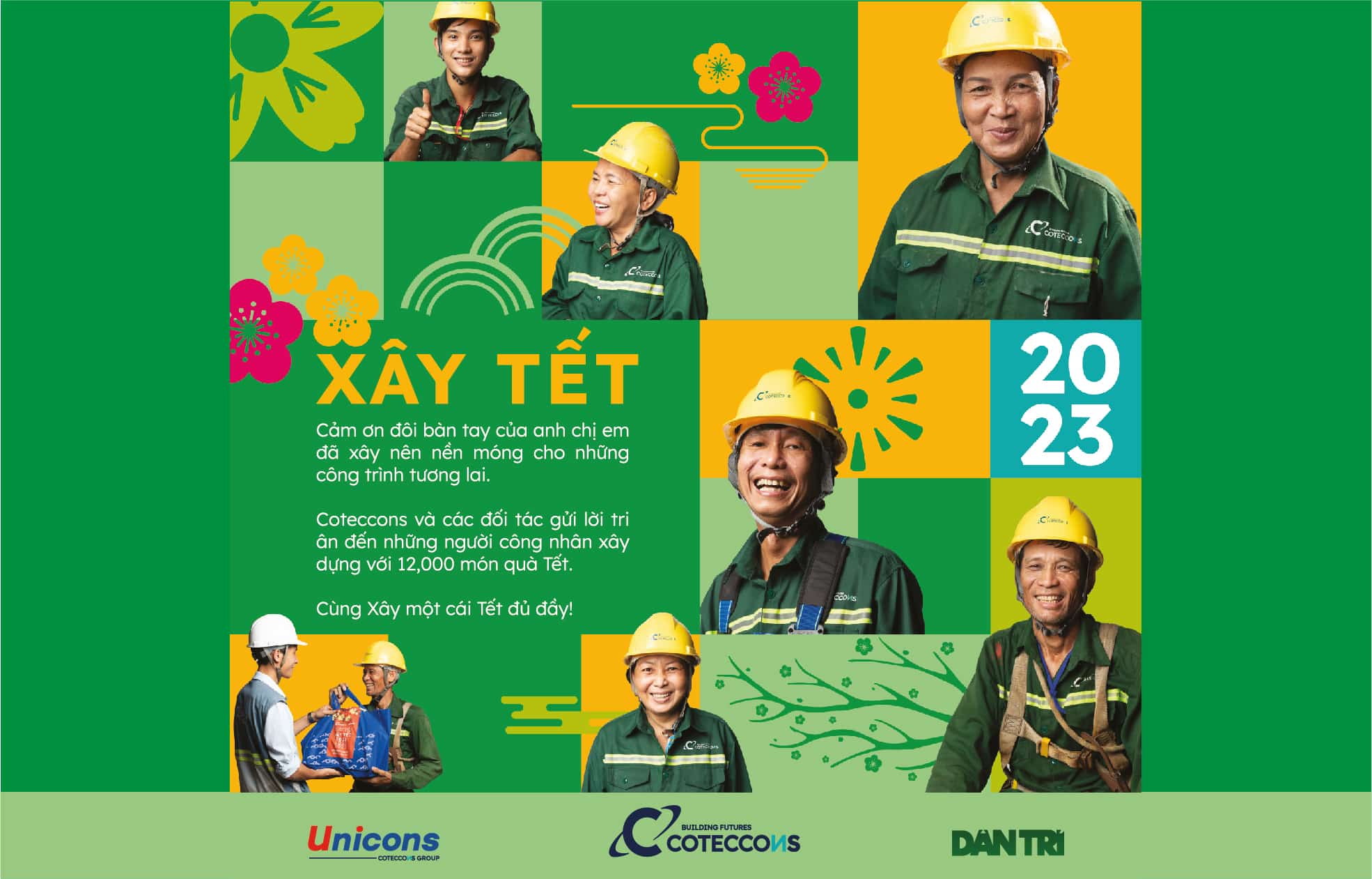 "XAY TET 2023" - COTECCONS "BUILD" TET FOR 12,000 CONSTRUCTION WORKERS ...